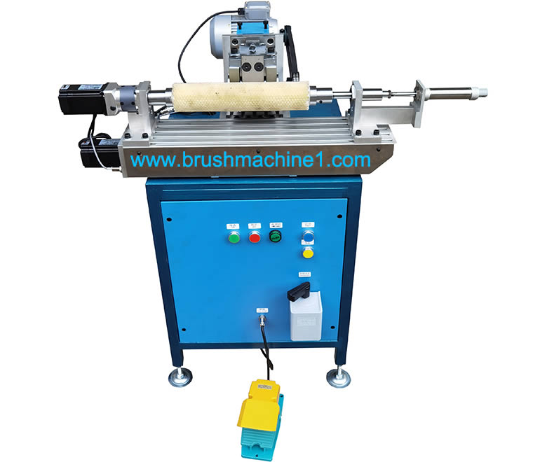 trimming roller brushes, auto small roller brush trimming machine